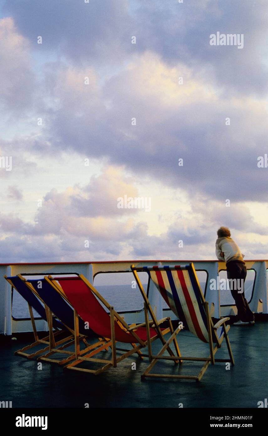 Man standing on ship deck hi-res stock photography and images - Alamy