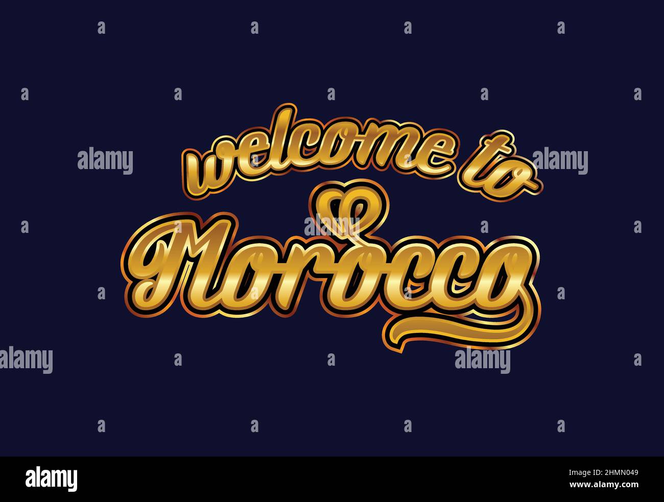 Welcome To Morocco Word Text Creative Font Design Illustration. Welcome ...