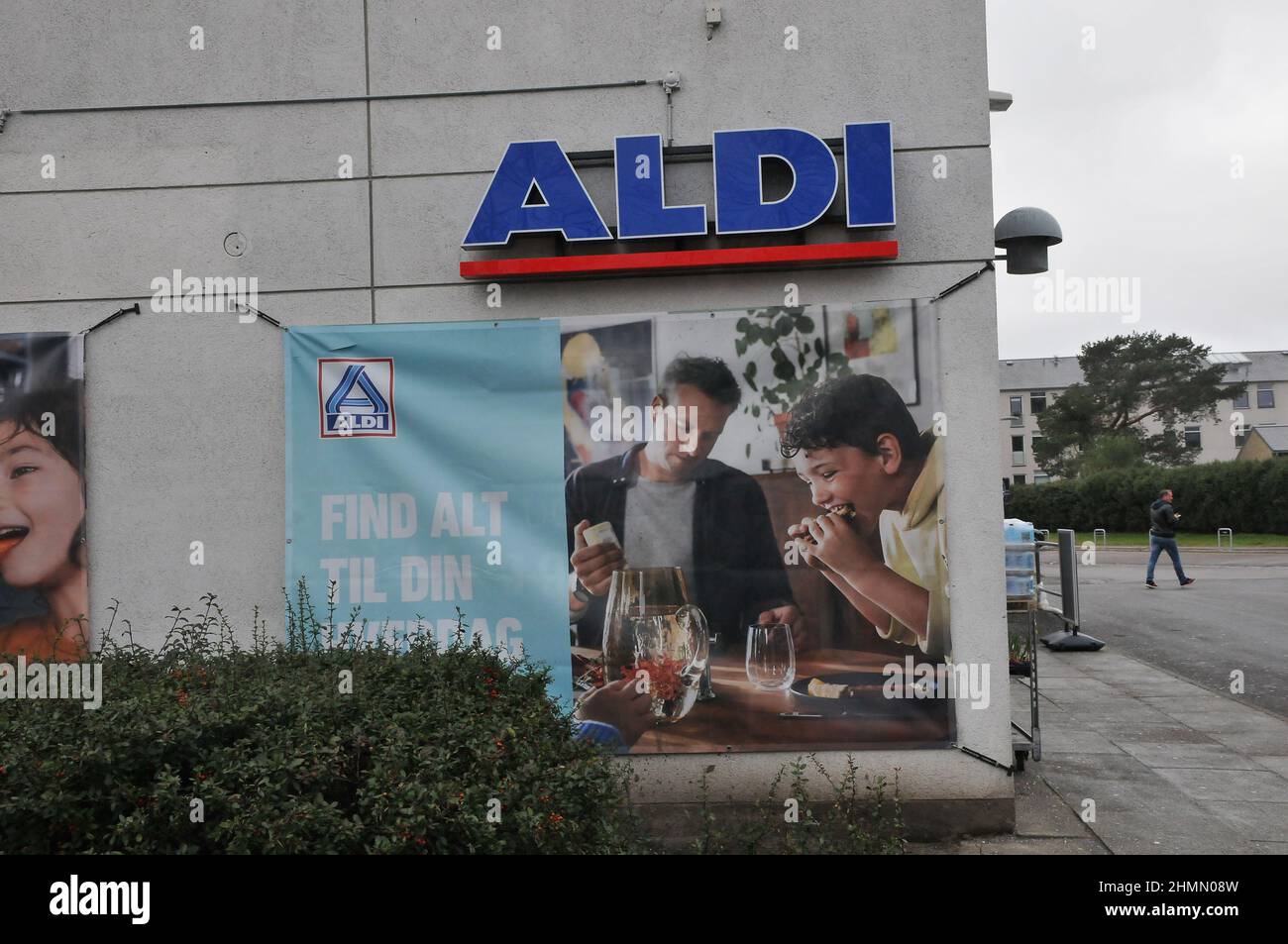 Copenhagen/Denmark./11 February 2022/Deutsche Aldi grocery chain store ...