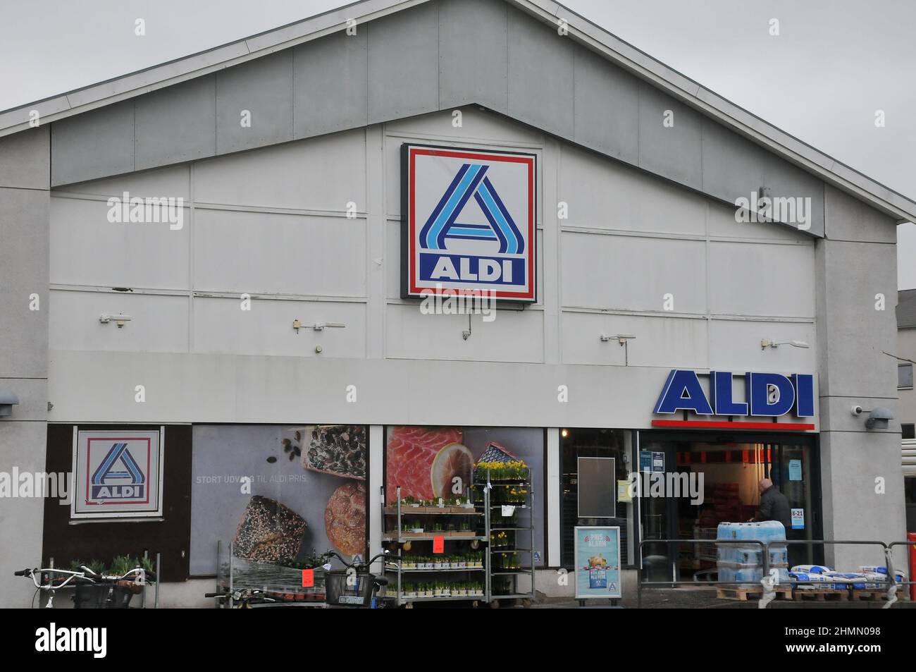 Copenhagen/Denmark./11 February 2022/Deutsche Aldi grocery chain store ...