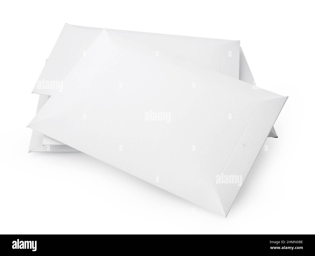 Stack of envelopes on white background Stock Photo - Alamy