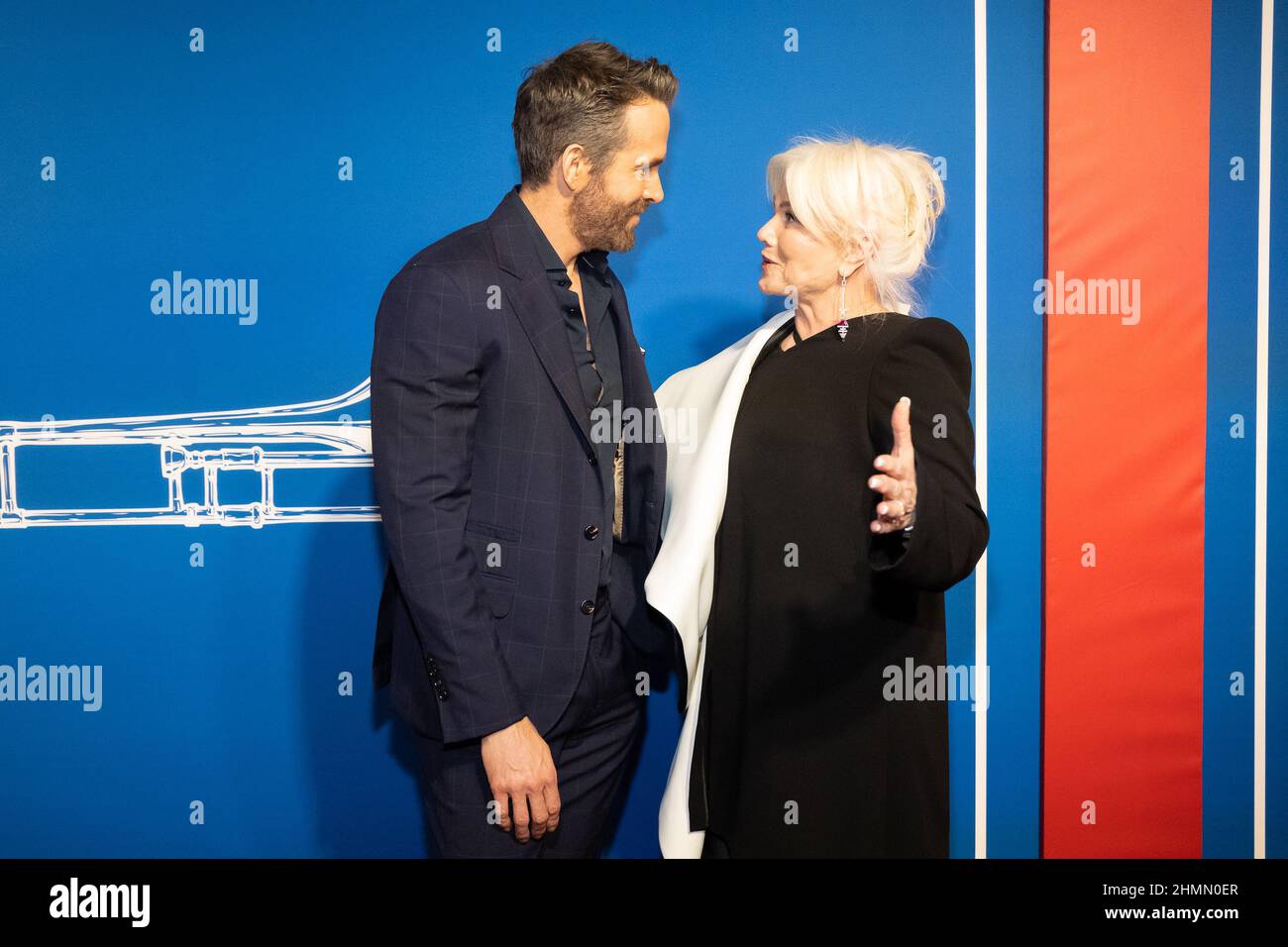 Ryan Reynolds and Deborra-Lee Furness attend the opening of the musical ...