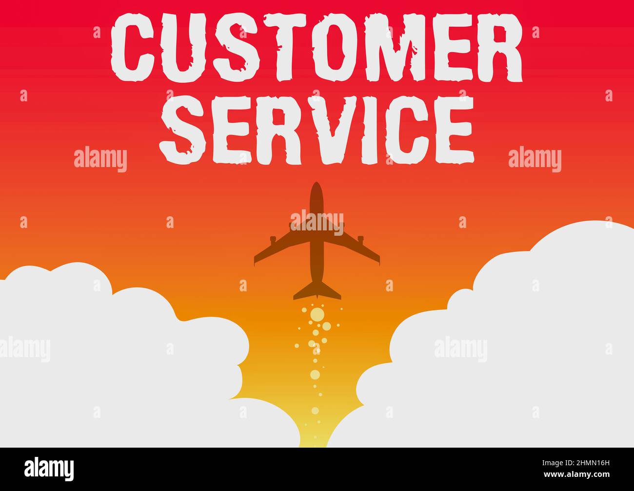 Handwriting Text Customer Service Business Concept Process Of Ensuring