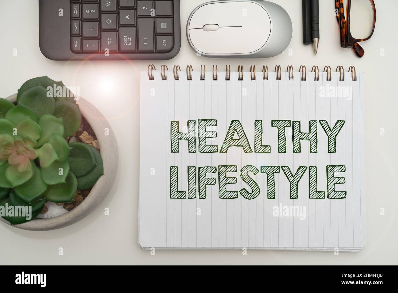 Text sign showing Healthy Lifestyle. Business overview Live Healthy ...