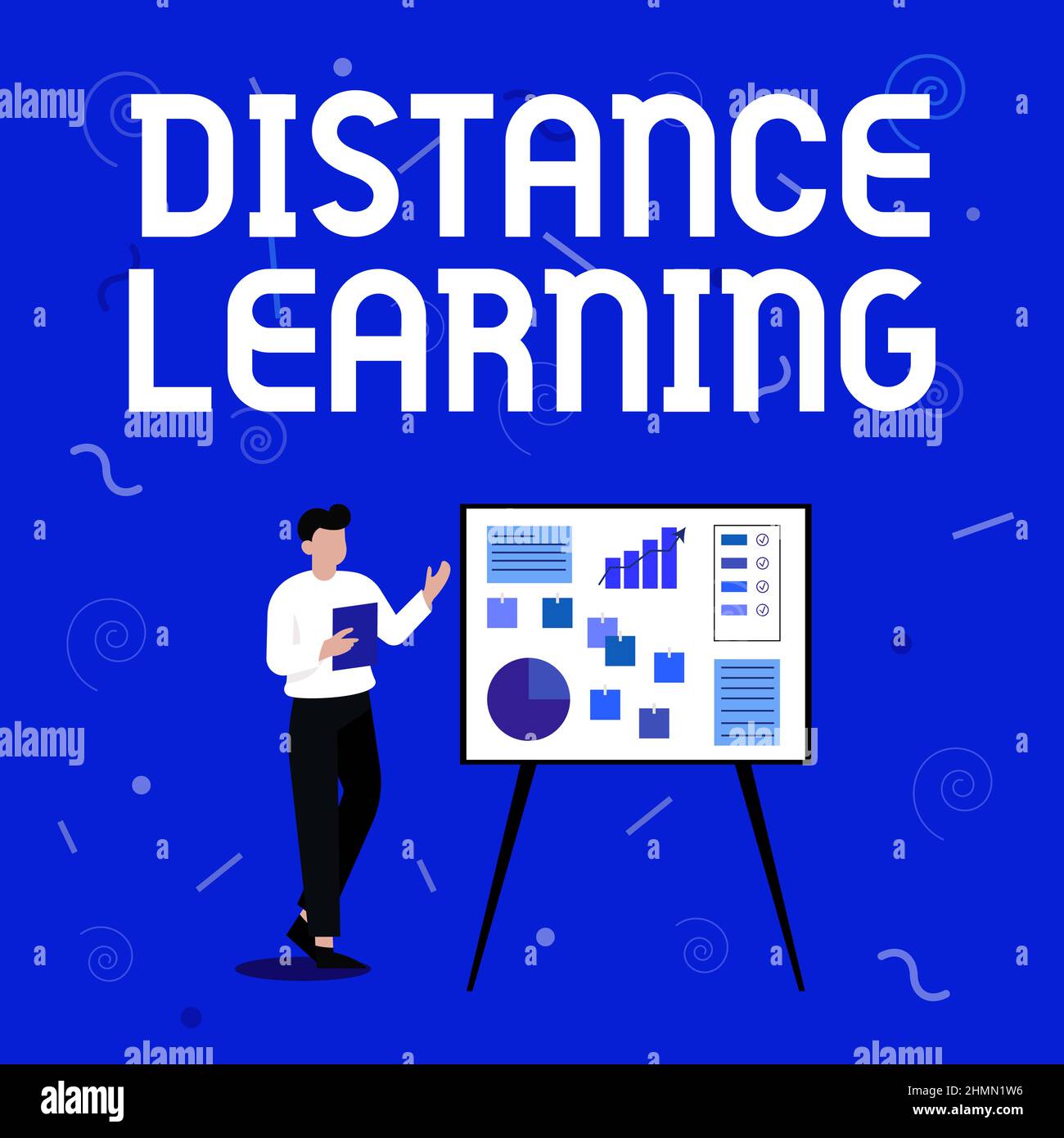 Inspiration showing sign Distance Learning. Business idea educational ...