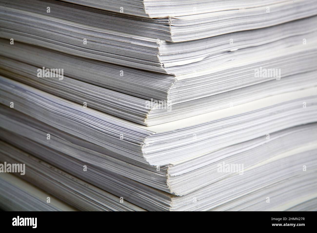 stack of white paper documentation close up Stock Photo - Alamy