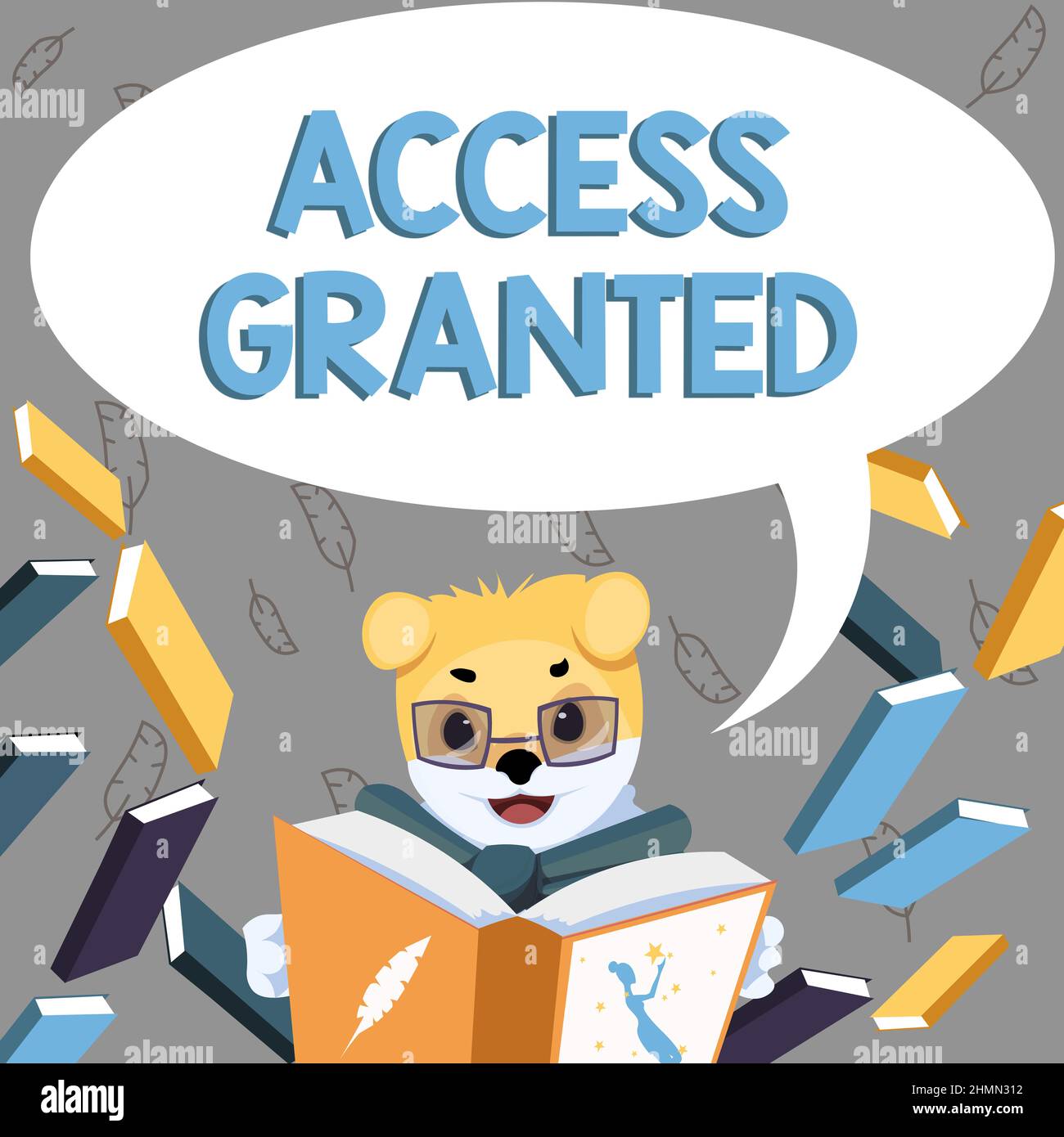 Conceptual caption Access Granted. Business approach admittance of ...