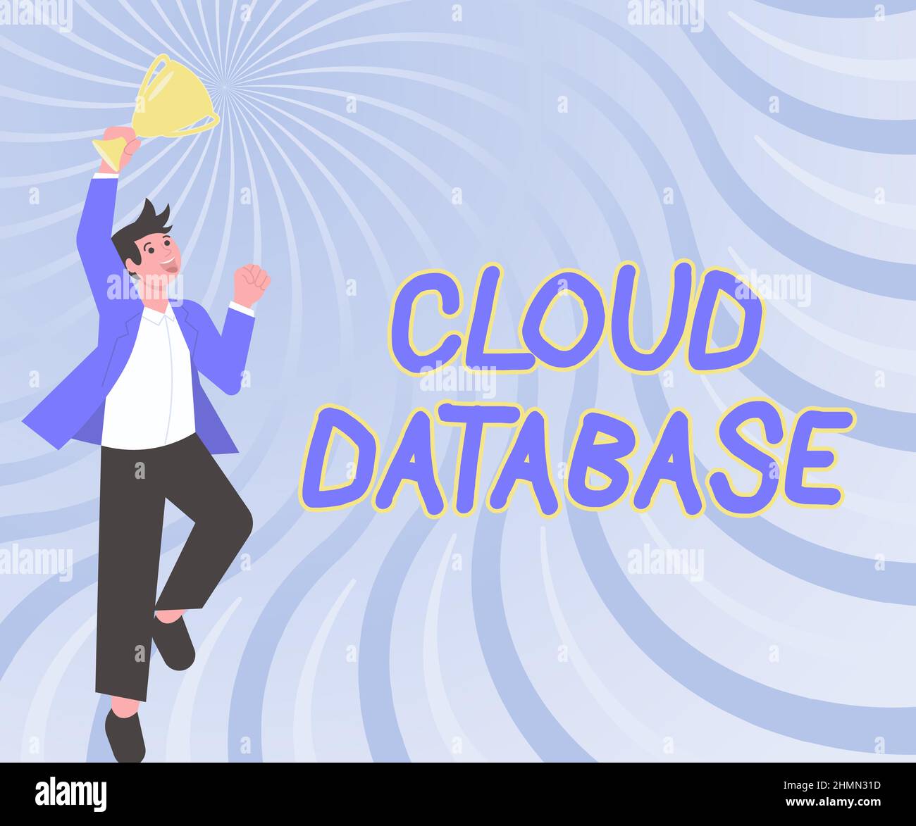 Writing displaying text Cloud Database. Internet Concept optimized or built for a virtualized ...