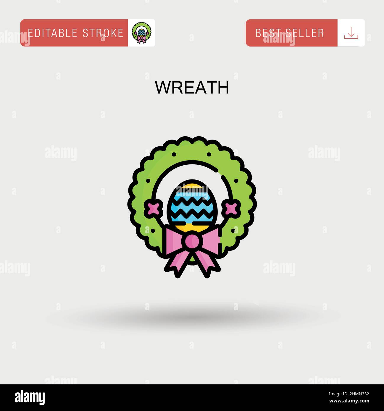 Wreath logo laurel branch hi-res stock photography and images - Alamy