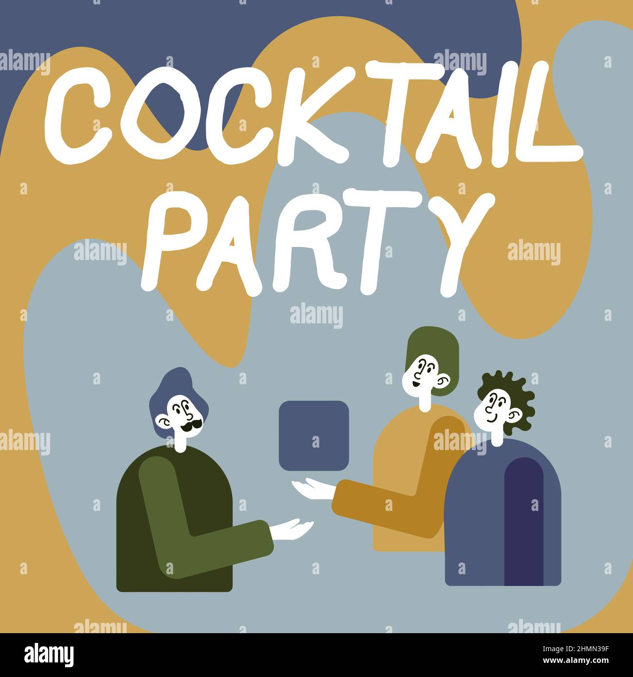 Sign displaying Cocktail Party. Word for formal party with alcoholic ...