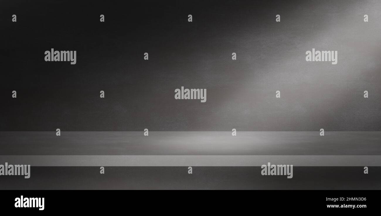 Gray cement wall texture for studio gradient room background, dark ...