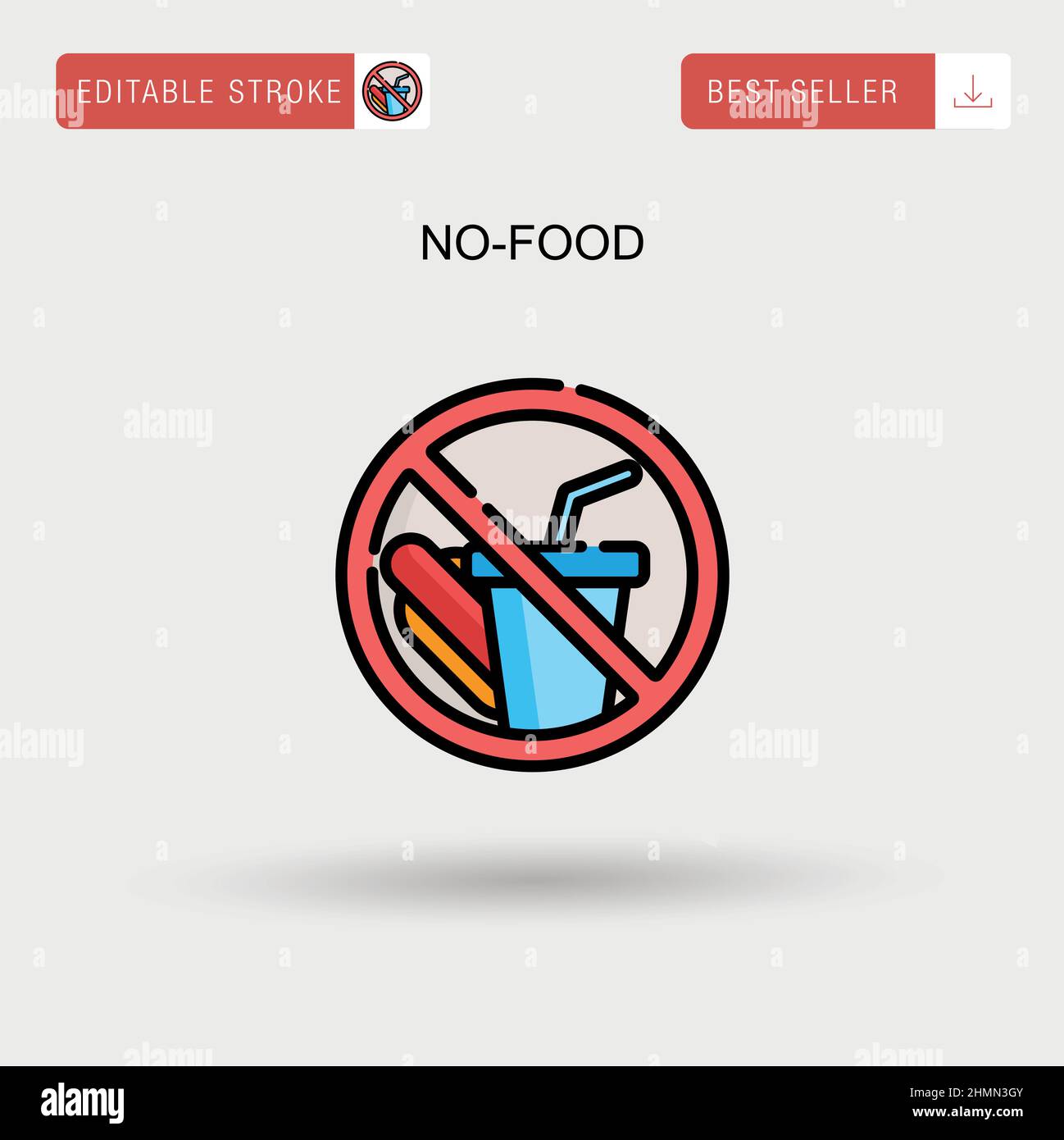 Fast food ban prohibition Stock Vector Images - Alamy