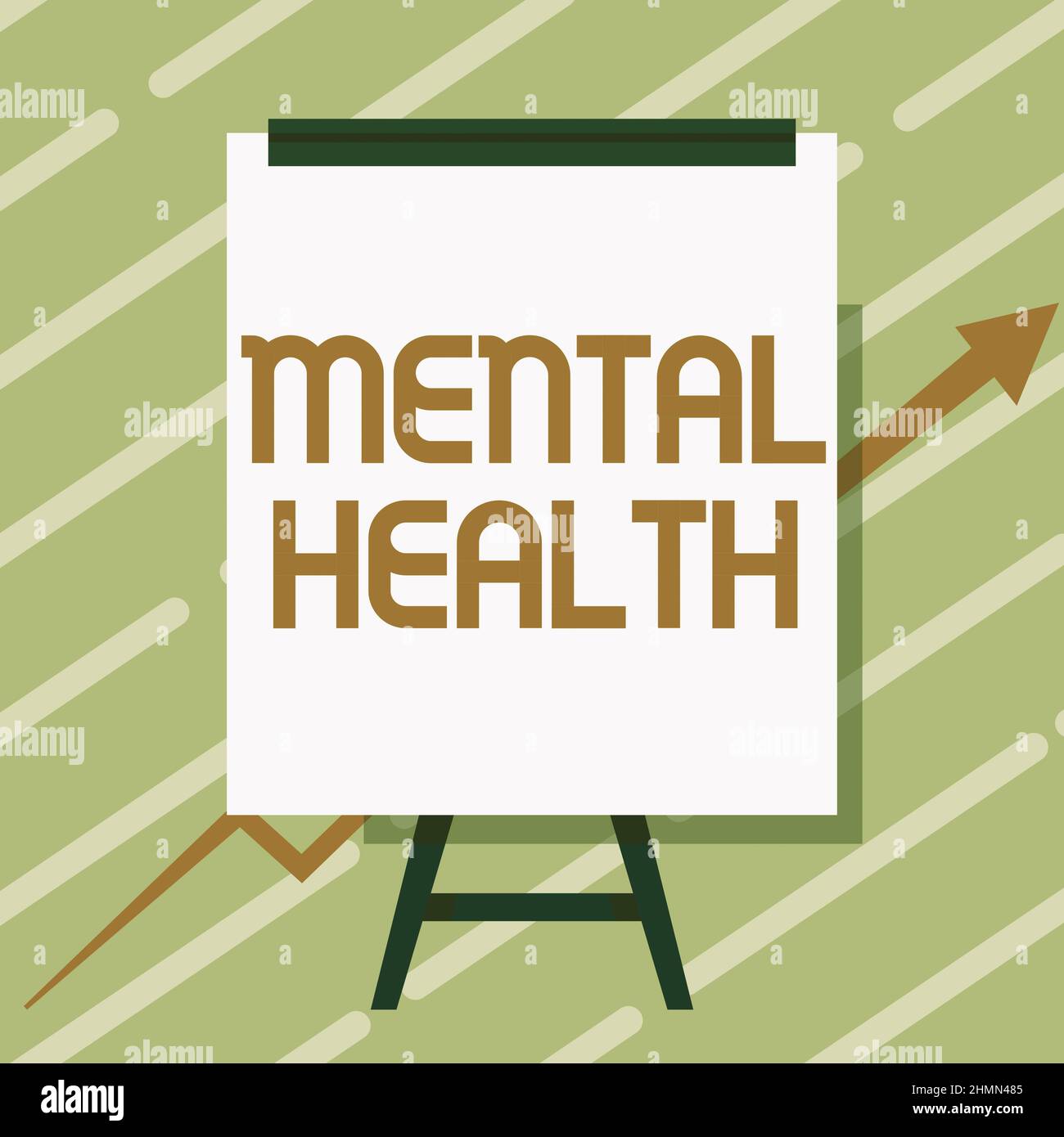 Text caption presenting Mental Health. Word for Psychological and ...