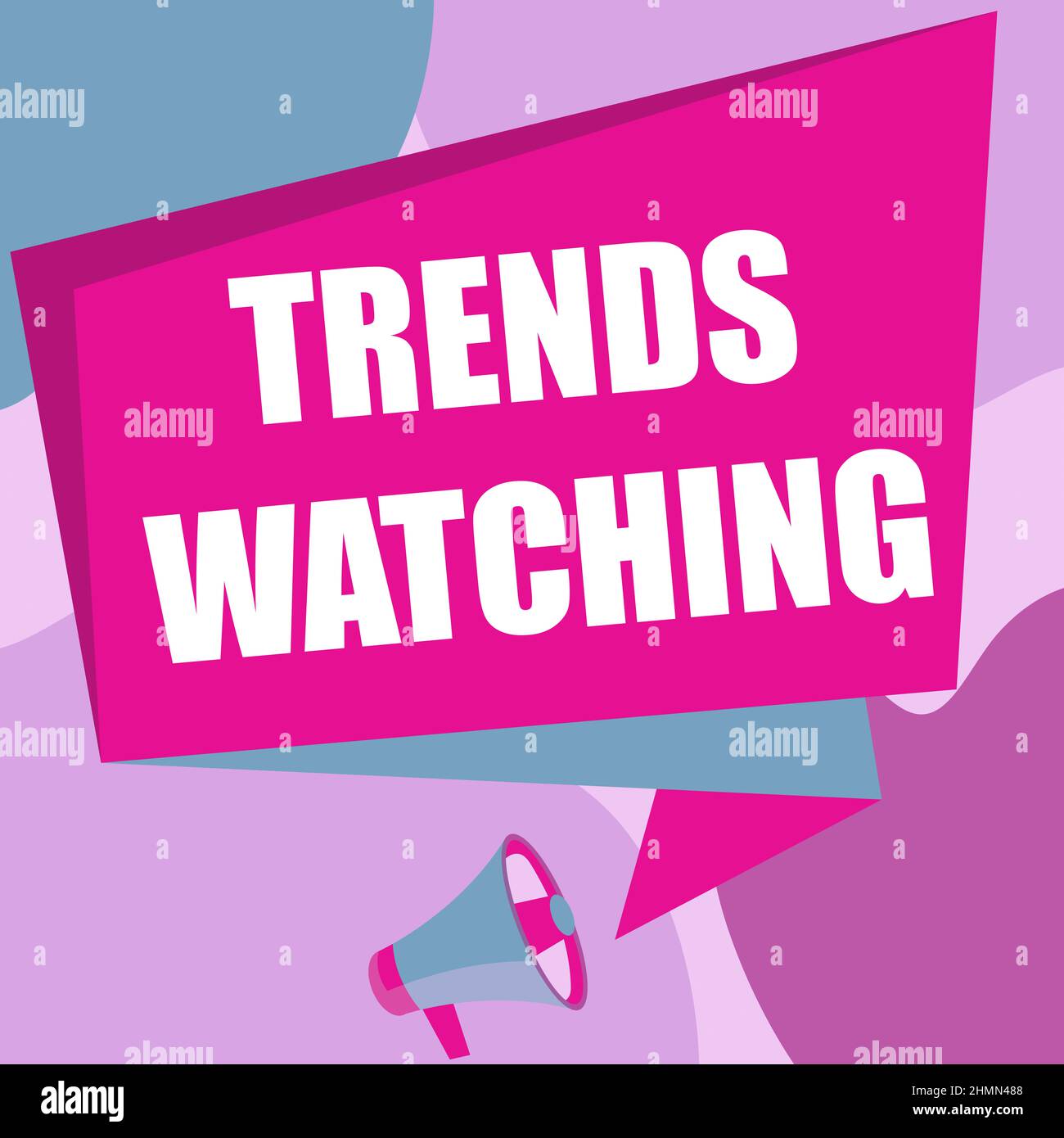 Handwriting text Trends Watching. Concept meaning change or development ...