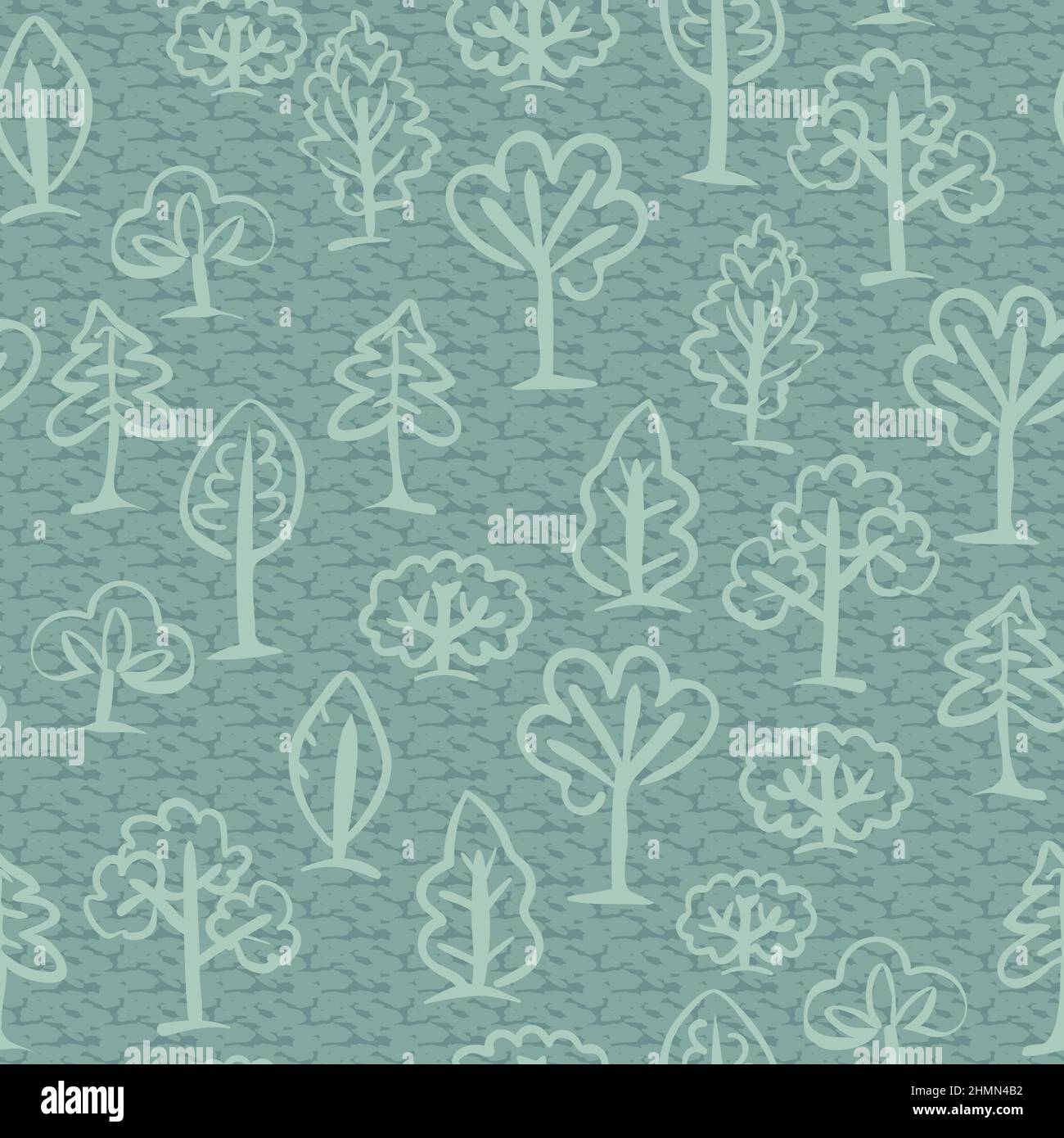 muted green colored forest seamless vector pattern Stock Vector Image ...