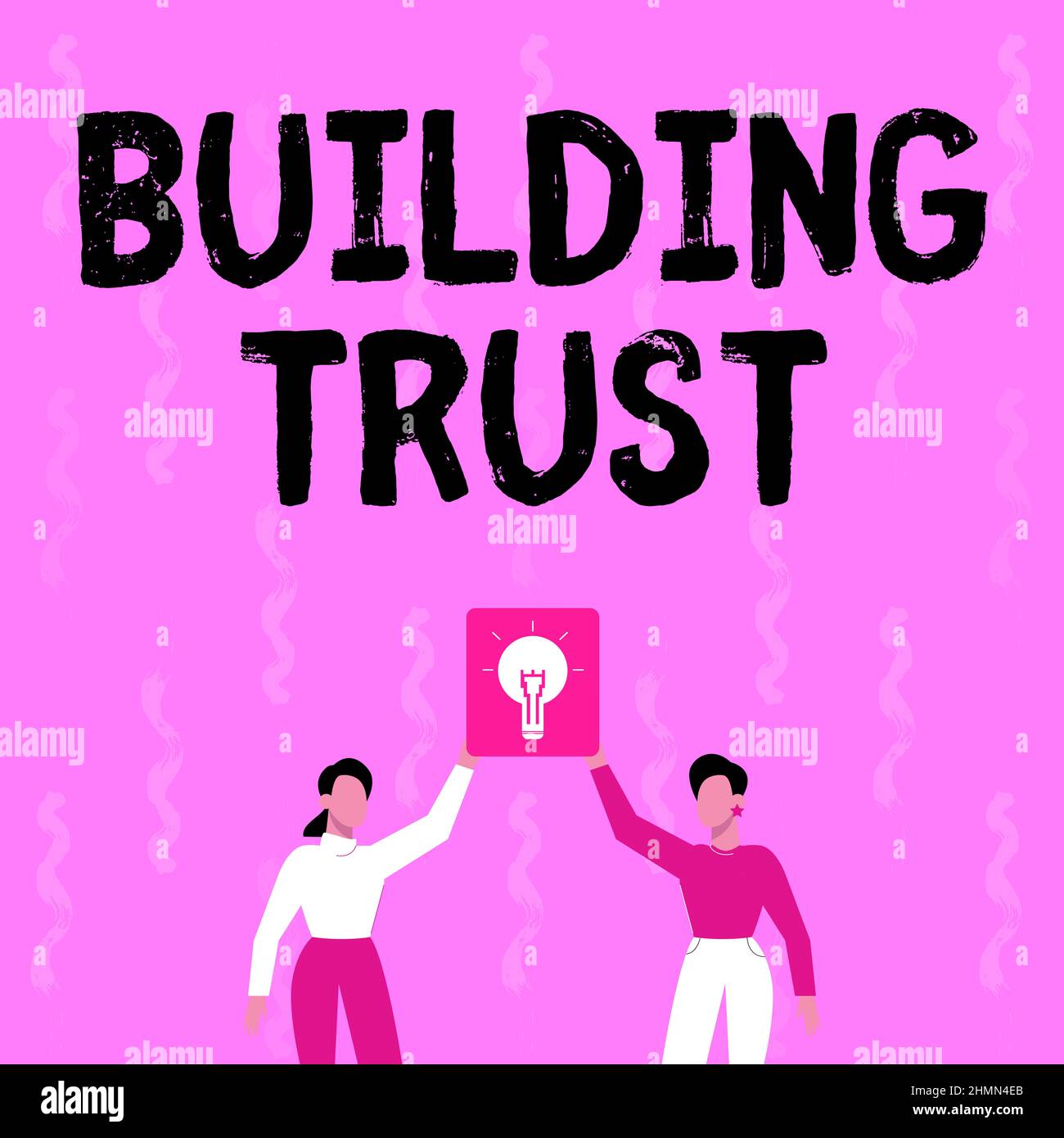 Conceptual display Building Trust. Internet Concept activity of ...