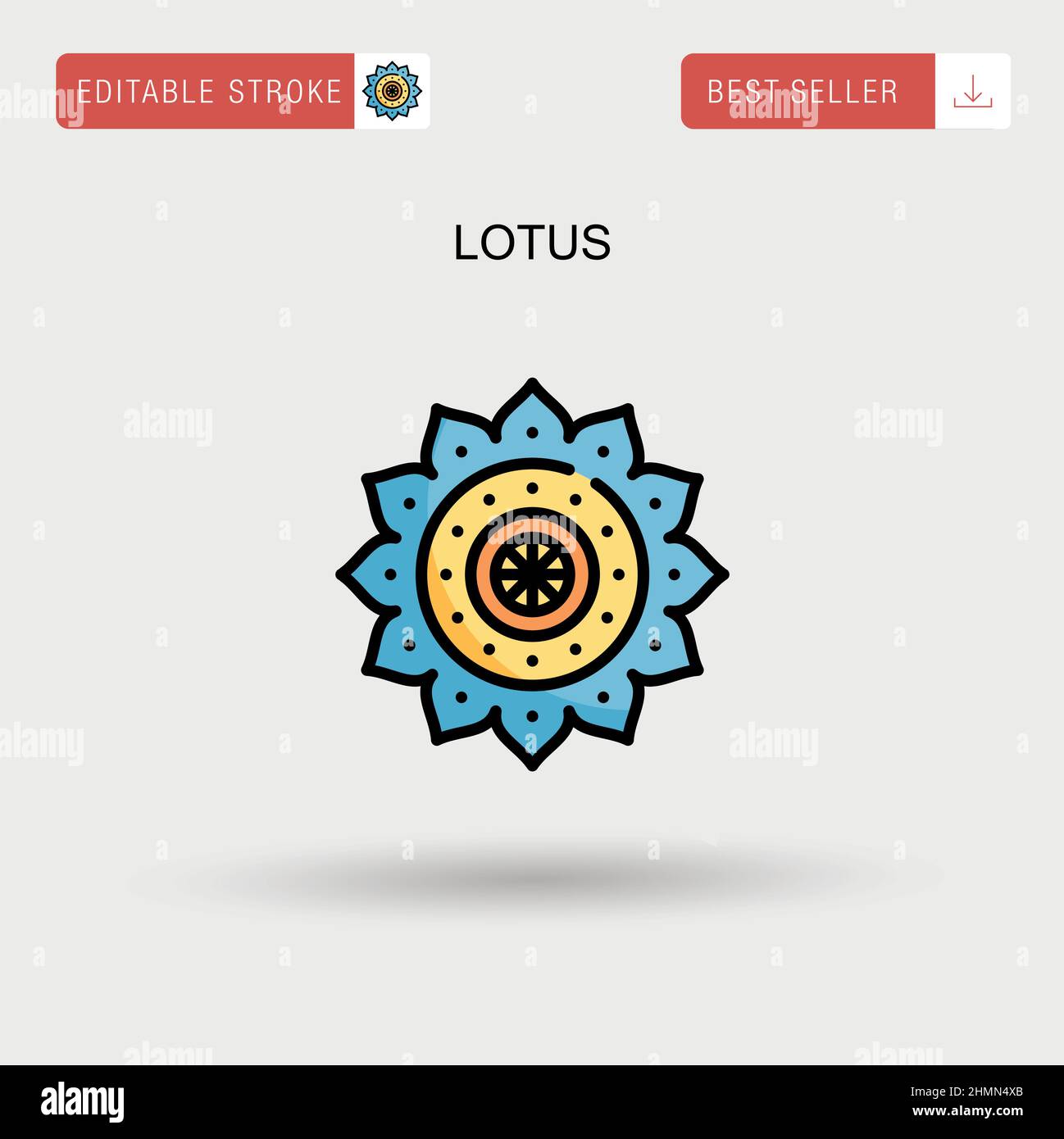 Lotus Simple vector icon Stock Vector Image & Art - Alamy
