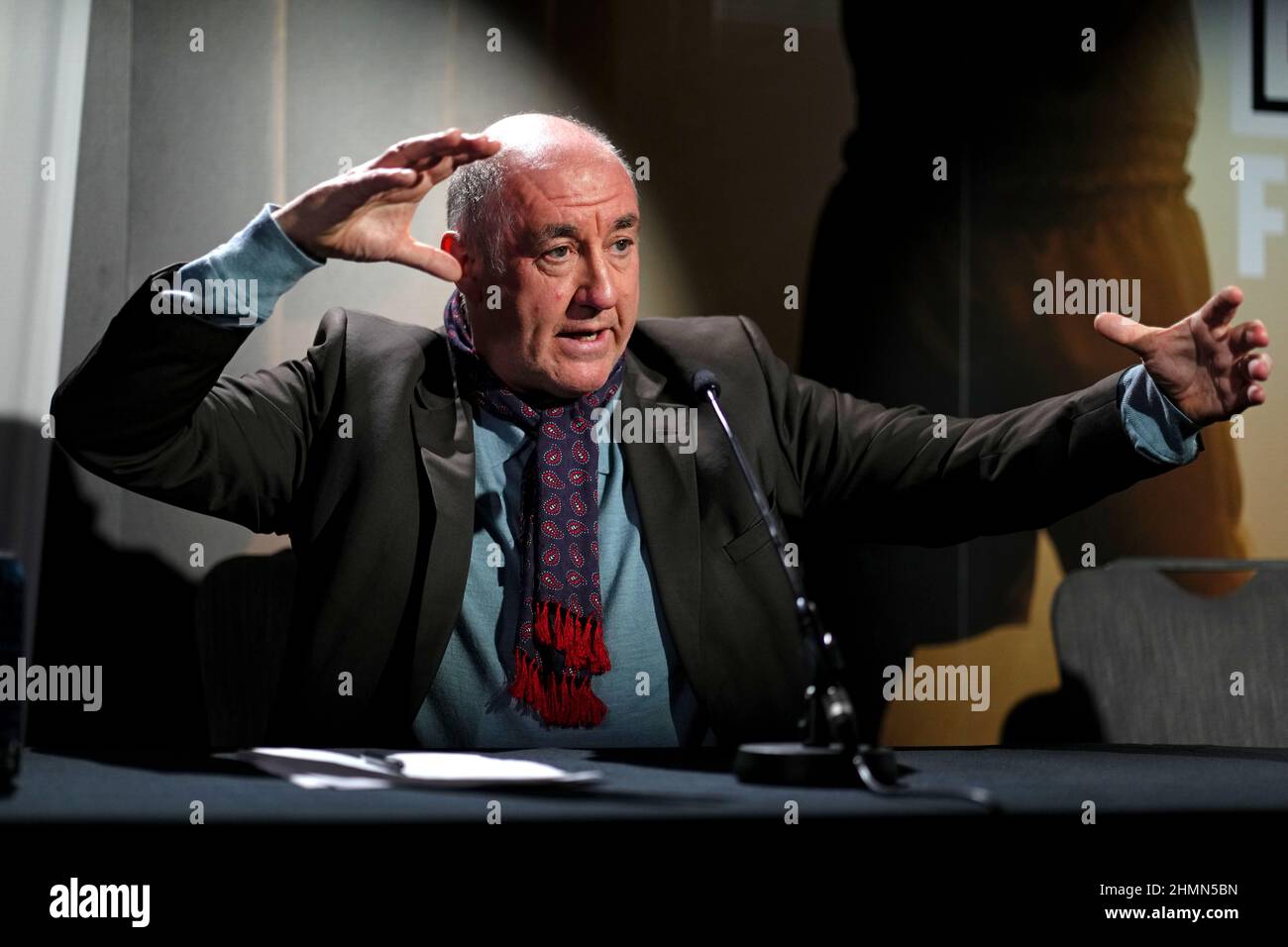 Boxing commentator Steve Bunce during an interview at the Park Plaza ...