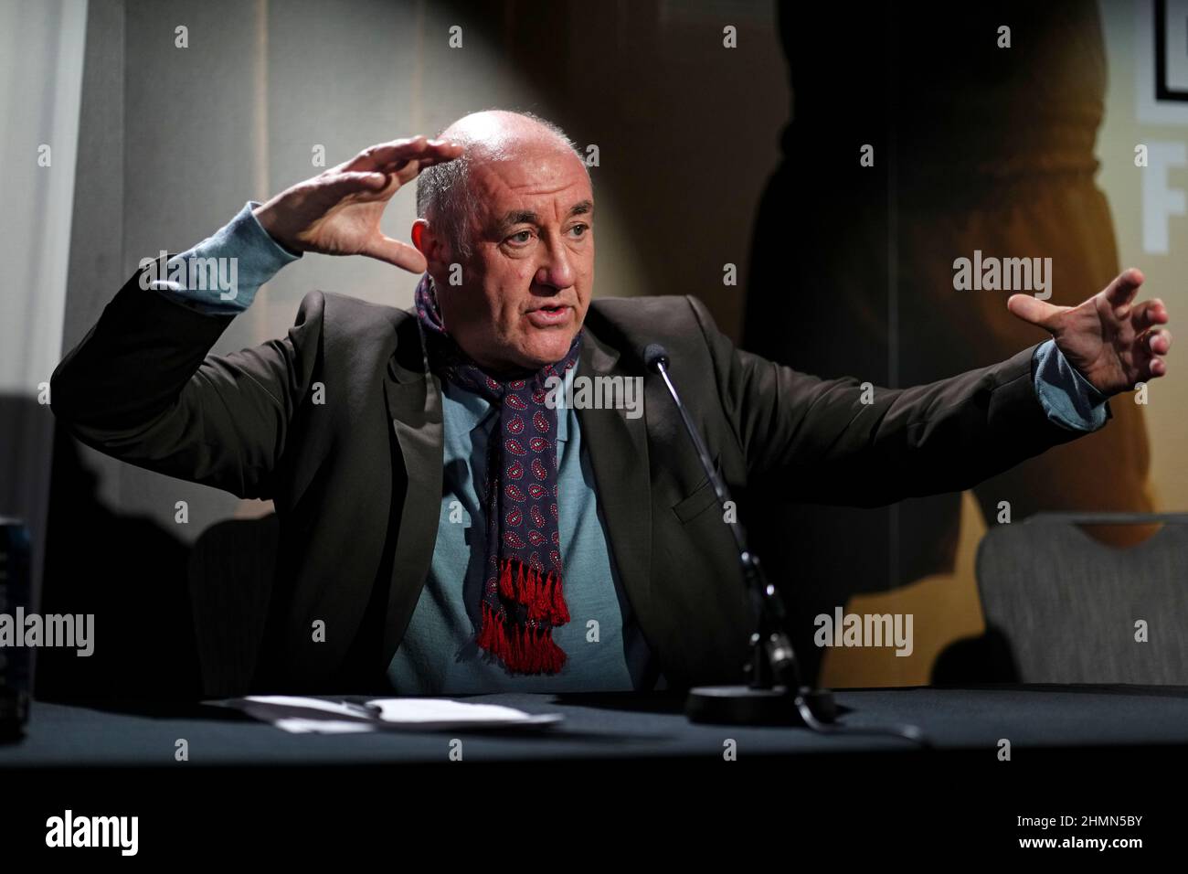 Boxing commentator Steve Bunce during an interview at the Park Plaza ...