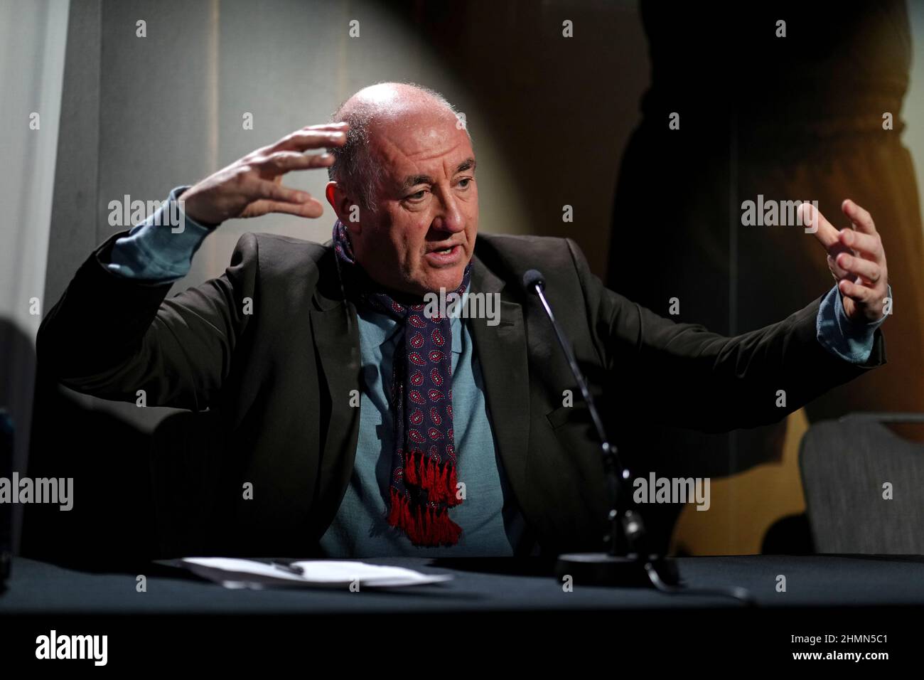 Boxing commentator Steve Bunce during an interview at the Park Plaza ...