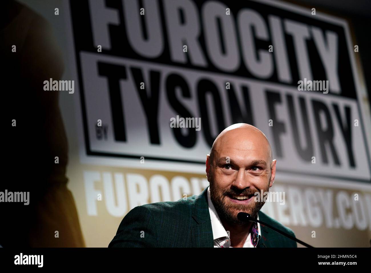 Tyson Fury during an interview at the Park Plaza Waterloo, London ...