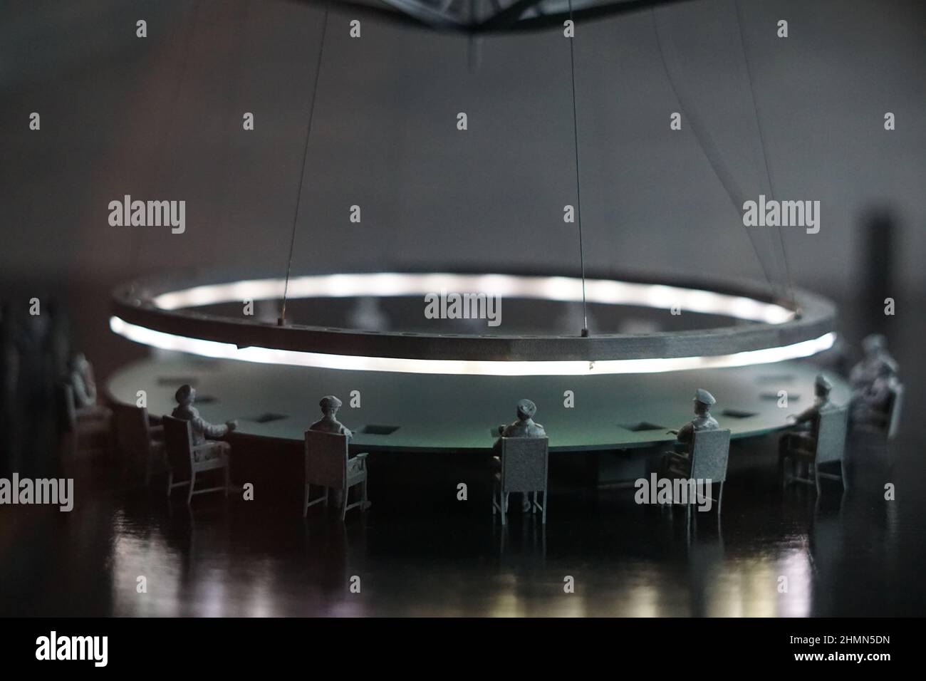 Model of a war discussion room Stock Photo - Alamy