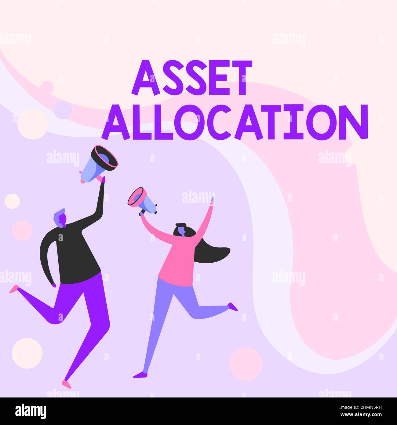 Sign displaying Asset Allocation. Concept meaning proportion and ...