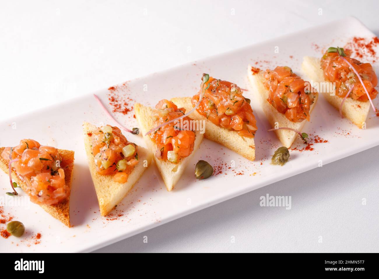 Tapas cheese salami salmon hi-res stock photography and images - Alamy