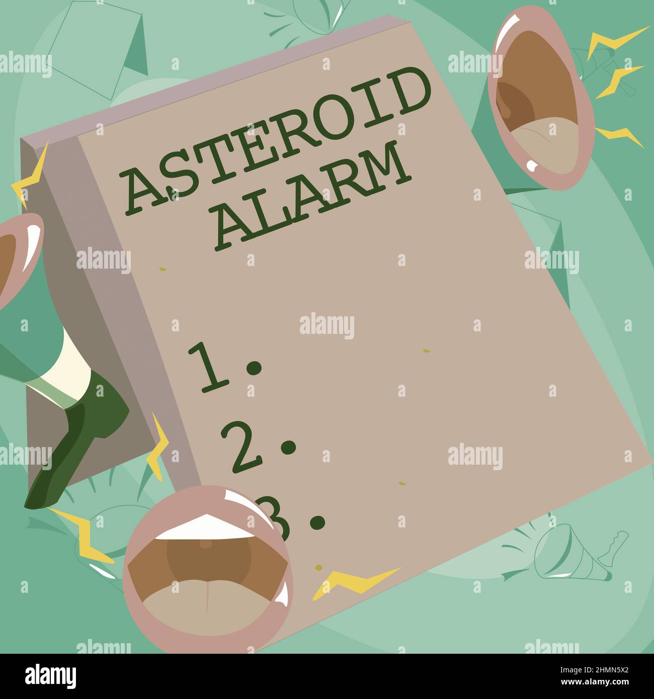 Text caption presenting Asteroid Alarm. Business overview warning to ... Text caption presenting Asteroid Alarm. Business overview warning to ...