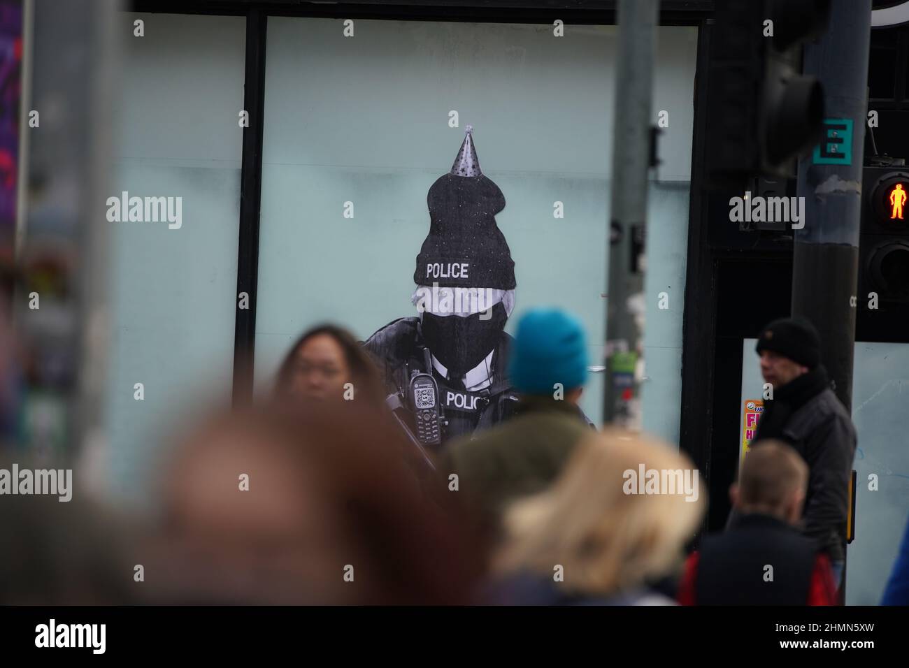 A mural created by the anonymous street artist 'Foka Wolf' from ...