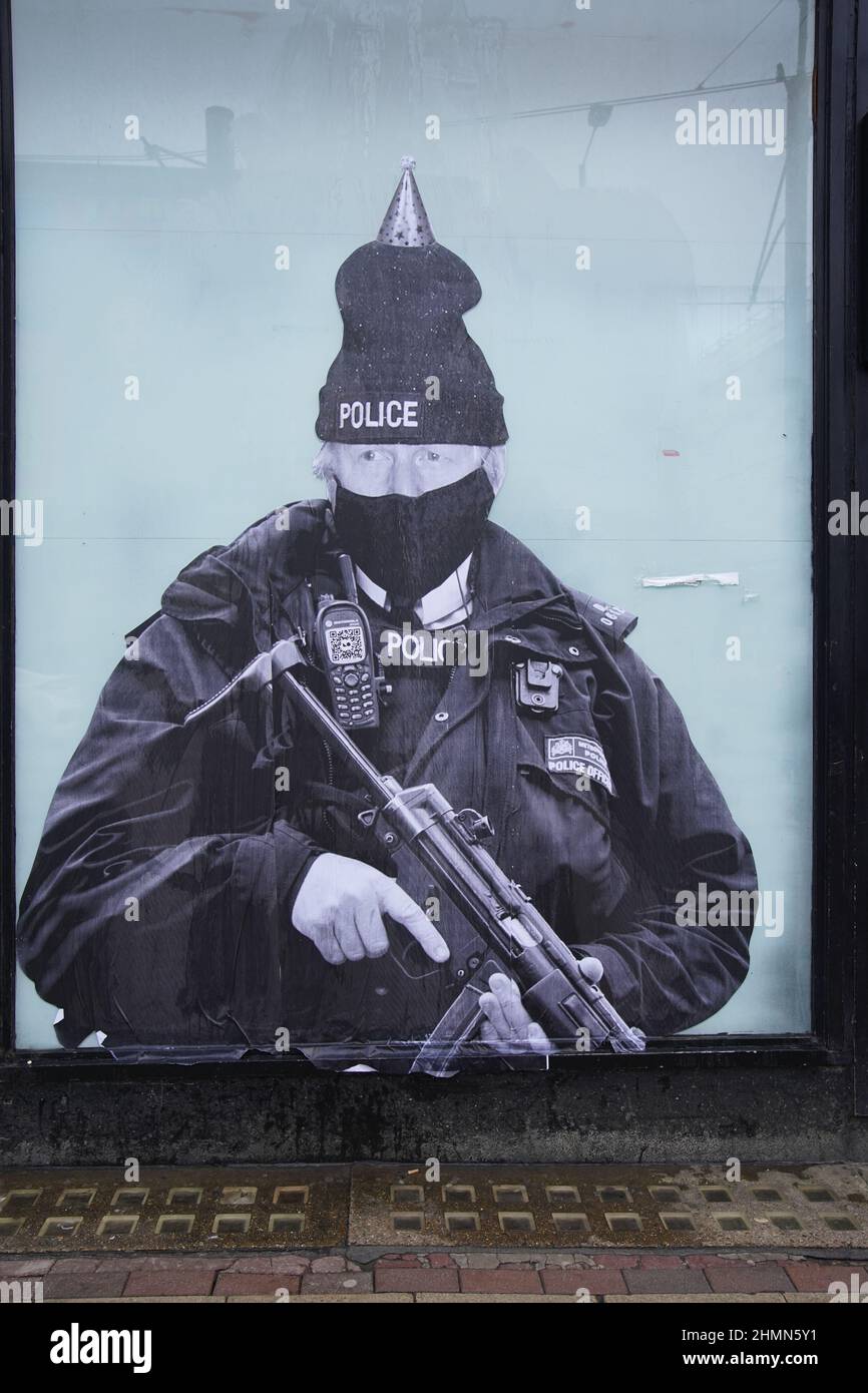 A mural created by the anonymous street artist 'Foka Wolf' from ...