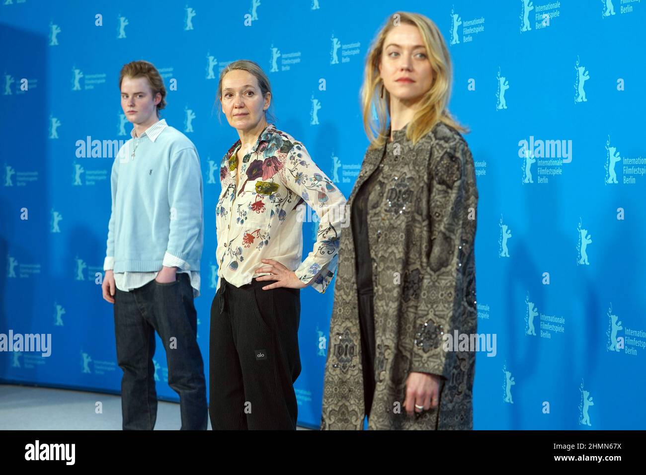 Berlin, Germany. 11th Feb, 2022. The director Isabelle Stever (M) and ...