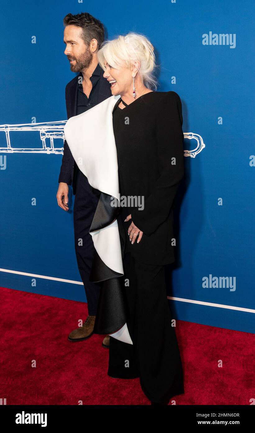 New York, United States. 10th Feb, 2022. Ryan Reynolds and Deborra-Lee ...