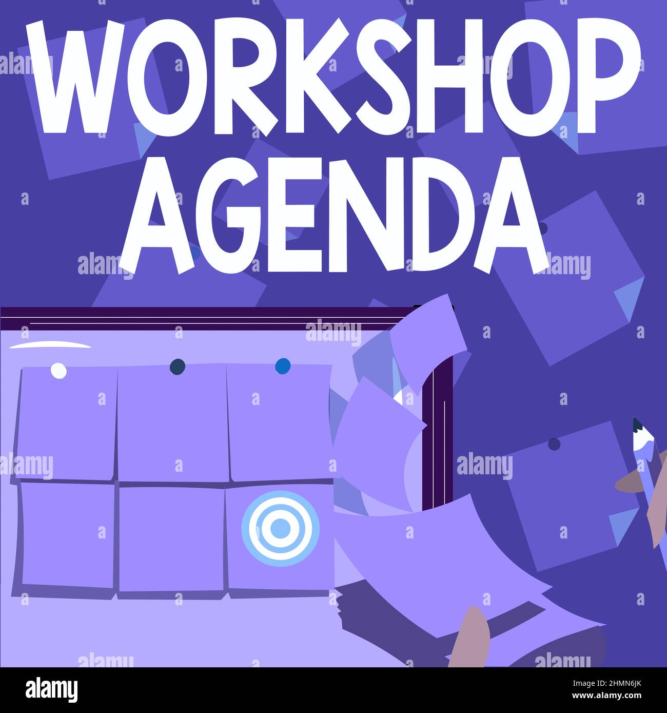 Text sign showing Workshop Agenda. Business approach Workshop Agenda ...