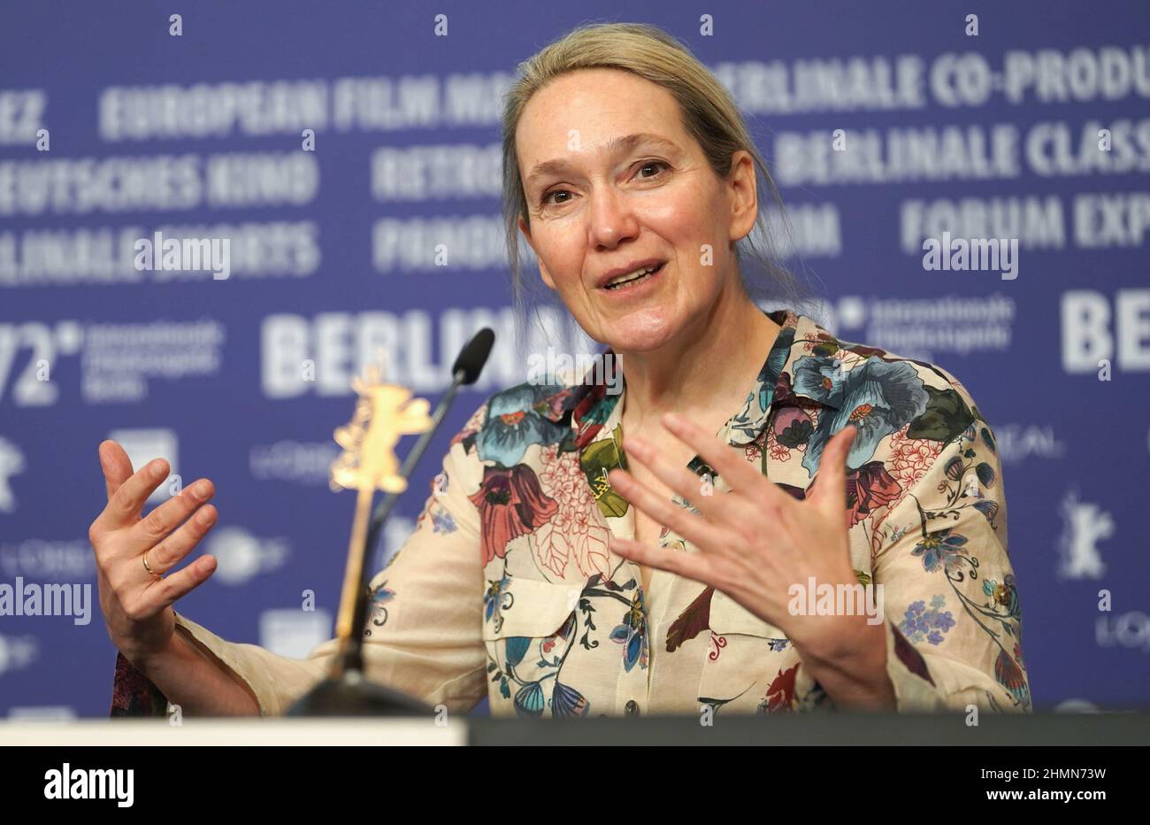 Berlin, Germany. 11th Feb, 2022. The director Isabelle Stever at the PK ...