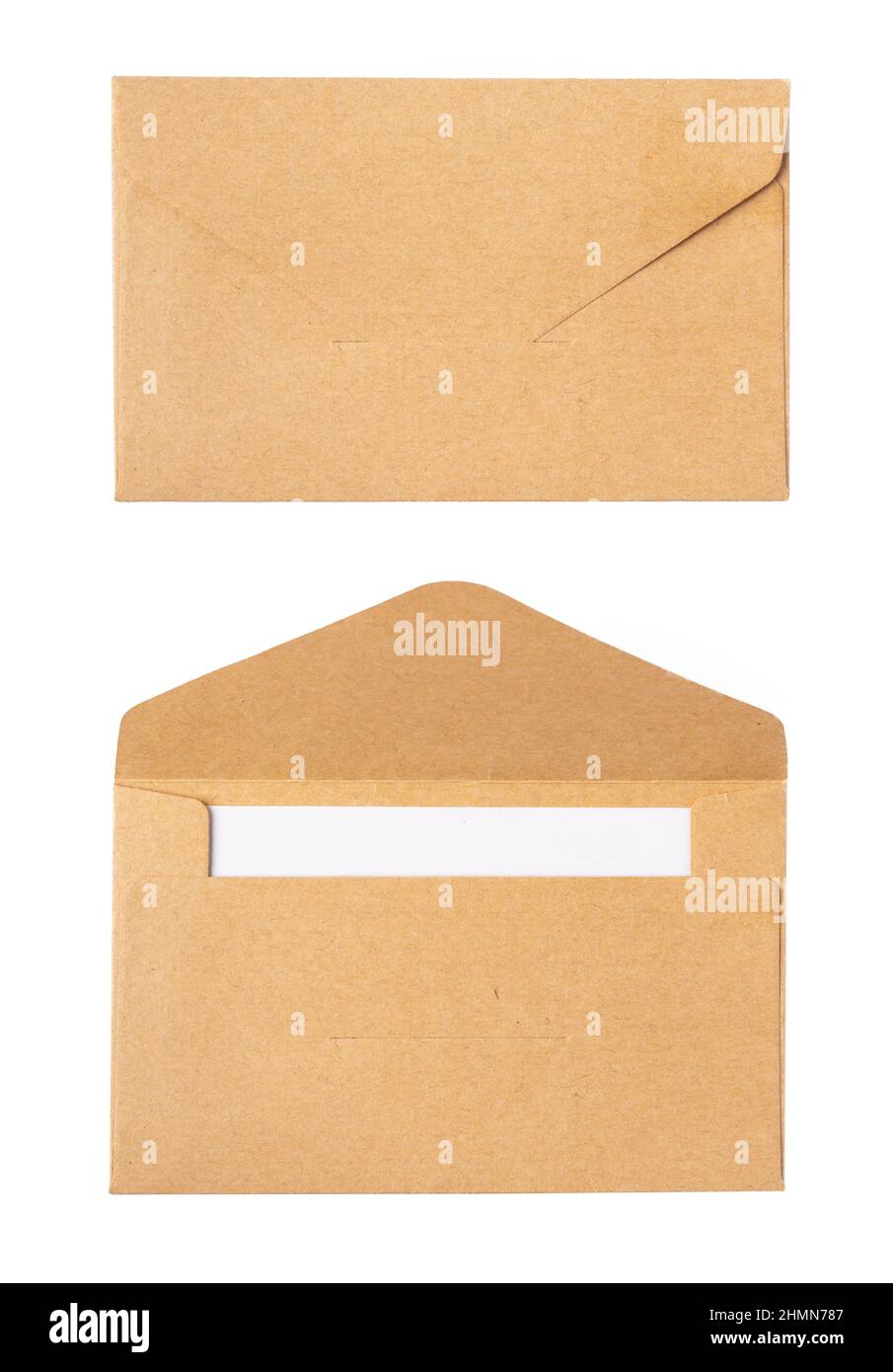 Brown craft envelope isolated on white background Stock Photo - Alamy