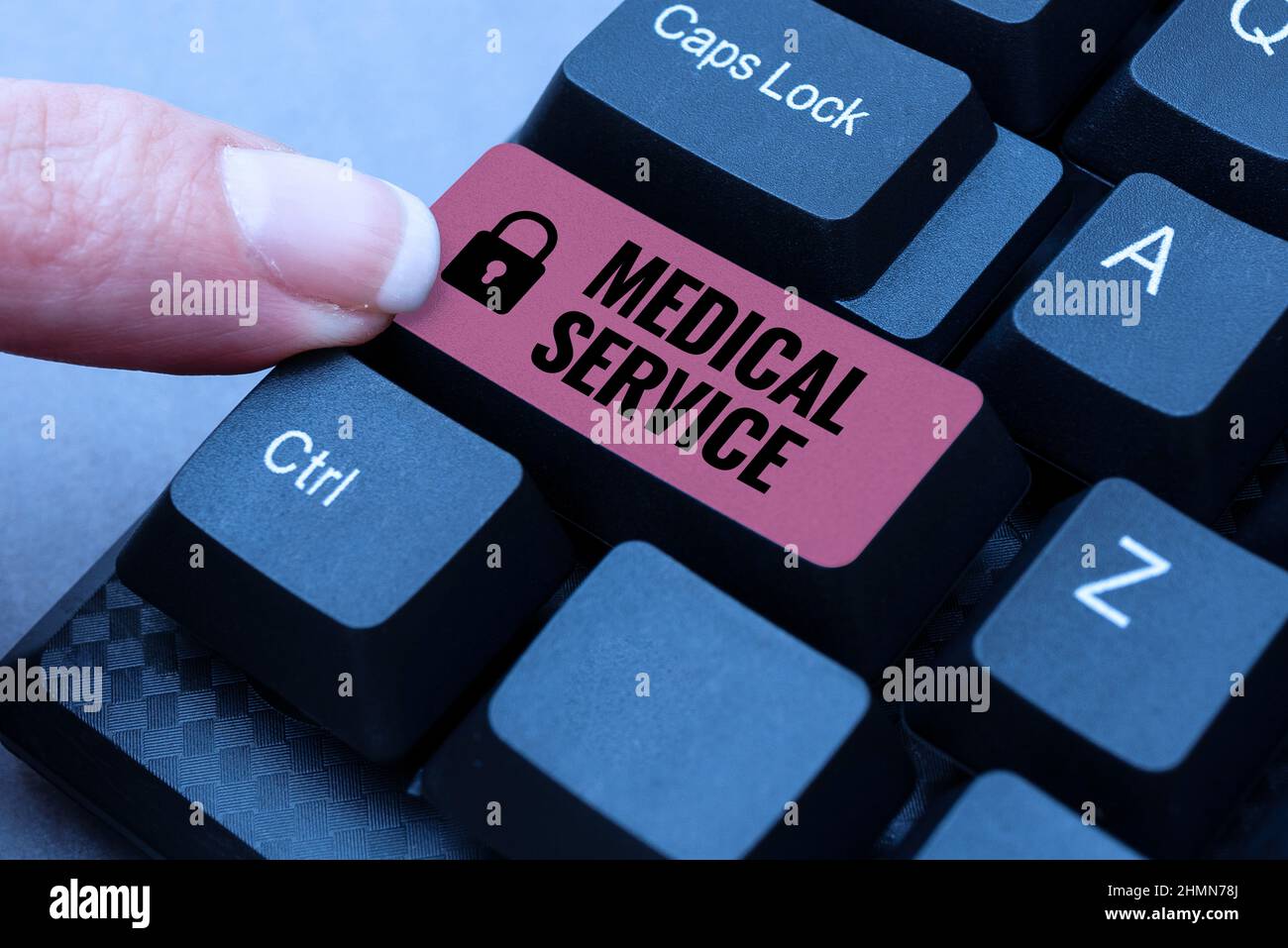 Text showing inspiration Medical Service. Concept meaning care and ...