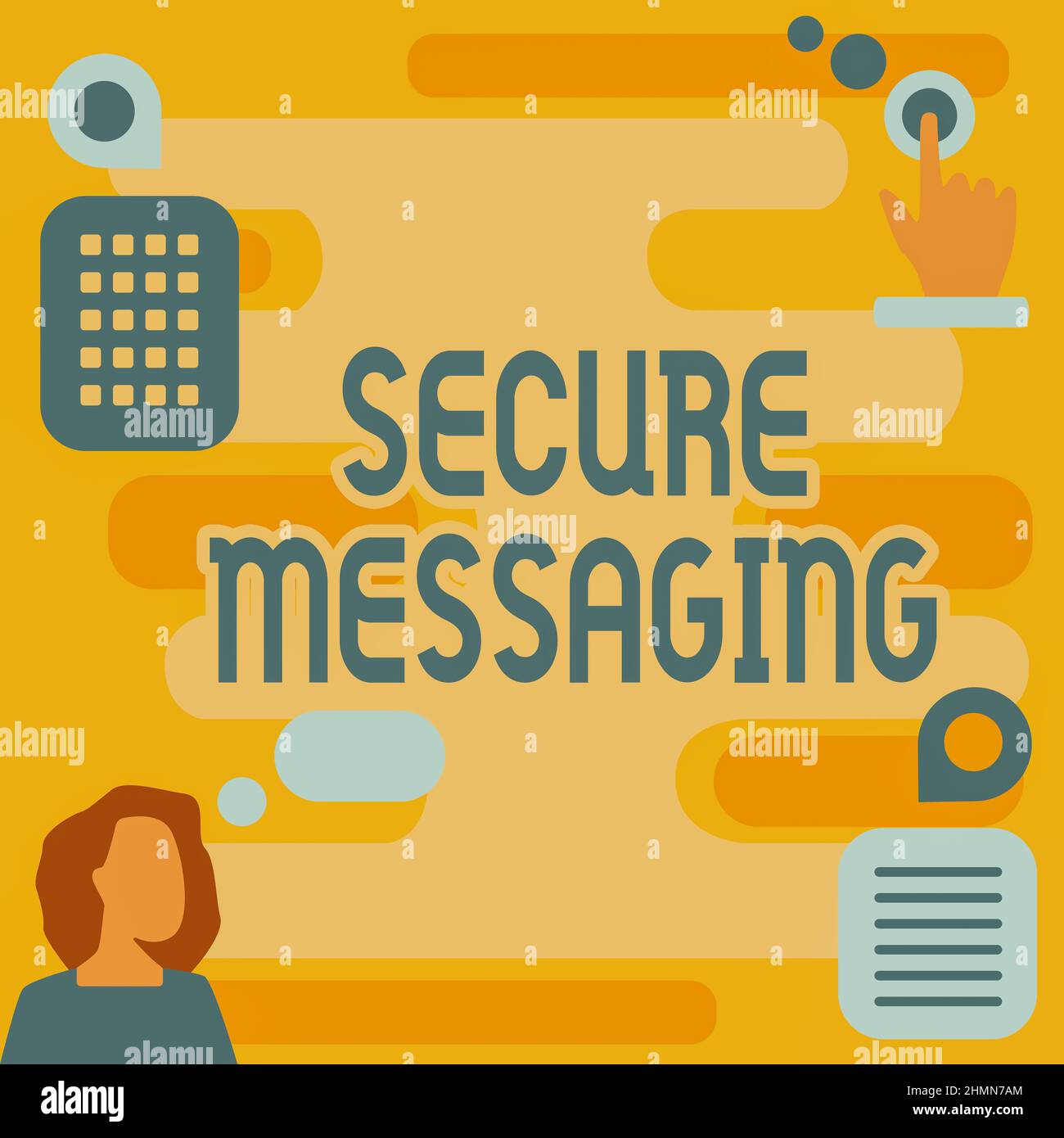 Hand Writing Sign Secure Messaging Conceptual Photo Protect Critical Data When Sent Beyond The