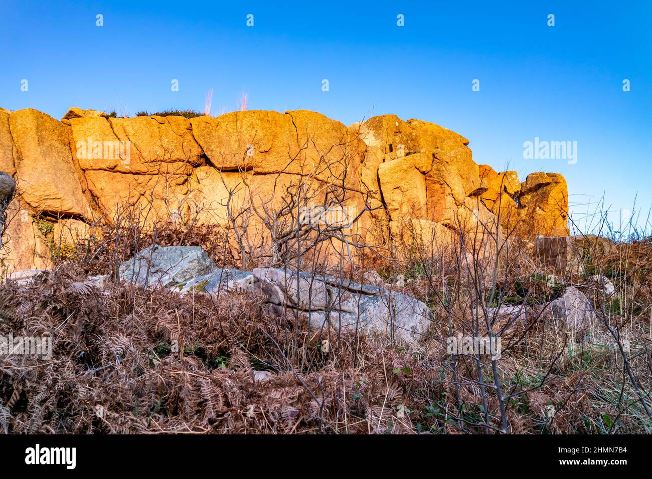 The historic mass rock by Kincasslagh in County Donegal - Ireland Stock ...