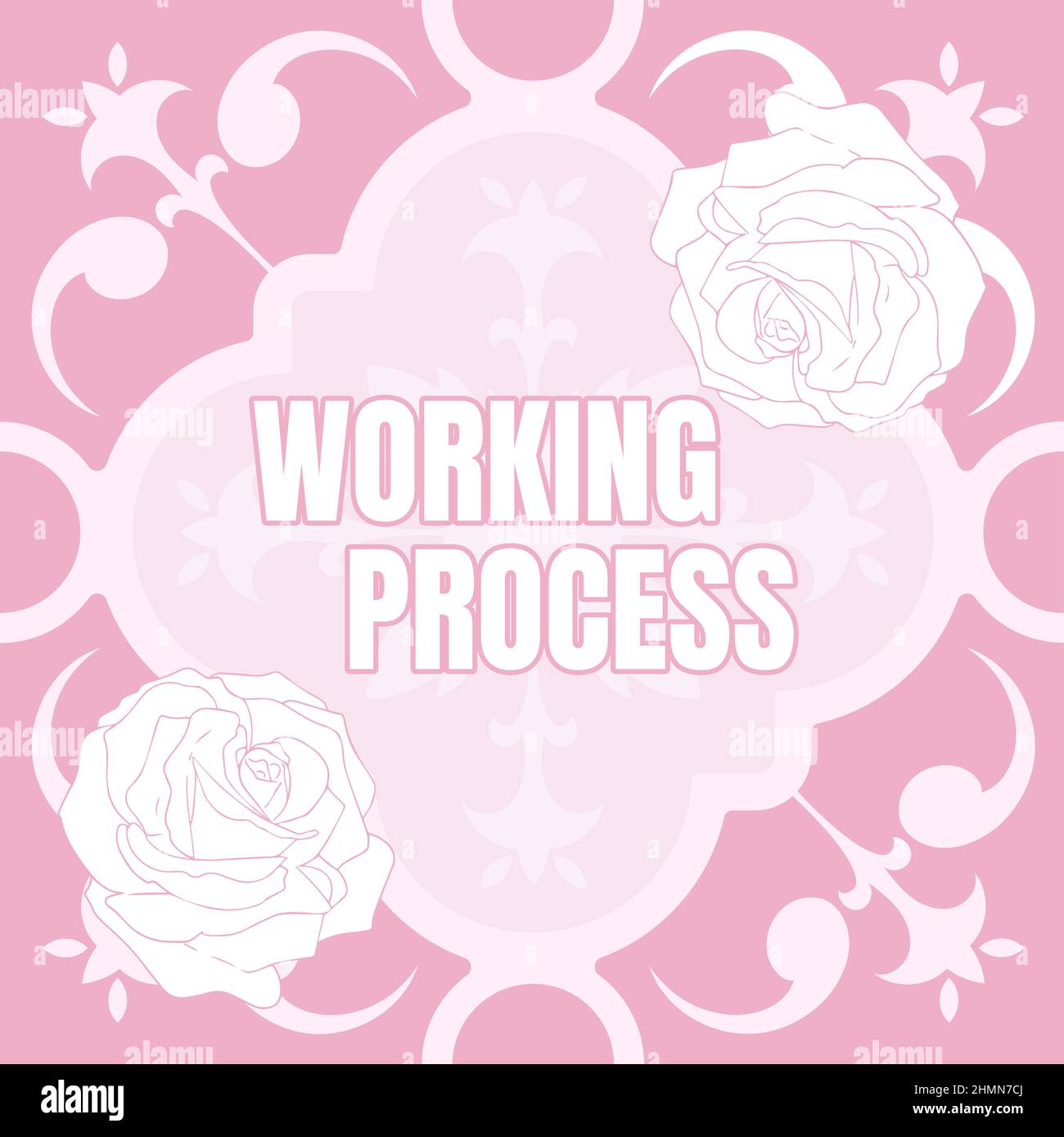Sign displaying Working Process. Business approach Working Process ...