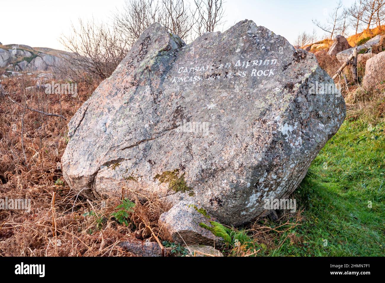 The historic mass rock by Kincasslagh in County Donegal - Ireland Stock ...