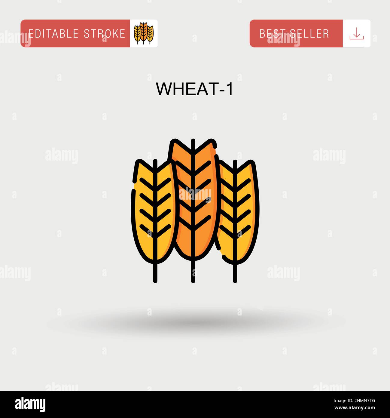 Close up field wheat Stock Vector Images - Alamy