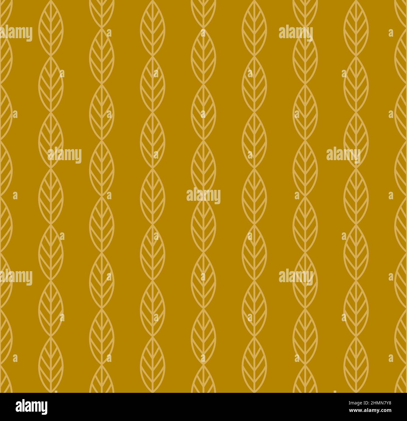 Seamless golden Greek leaves olive branch pattern design Stock Vector ...