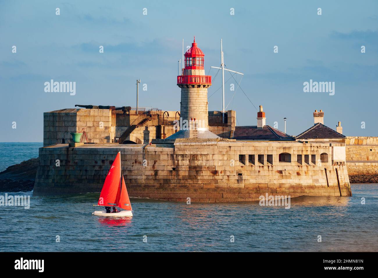 Lighthouse in Dún Laoghaire, Dublin, Ireland Stock Photo - Alamy