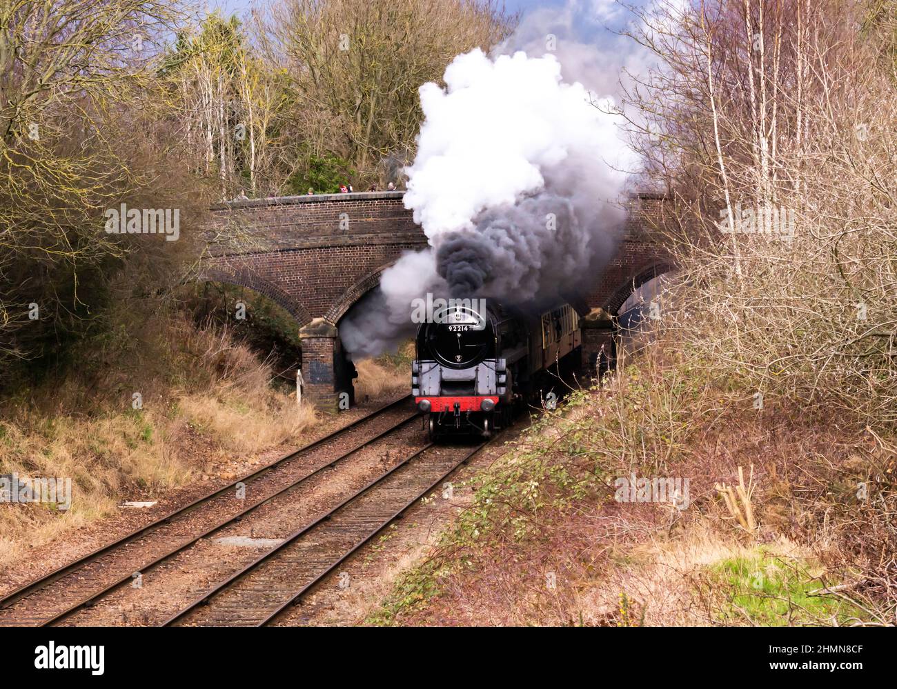 Steam Hauled Passenger train enroute to Quorn from Loughborough Stock ...