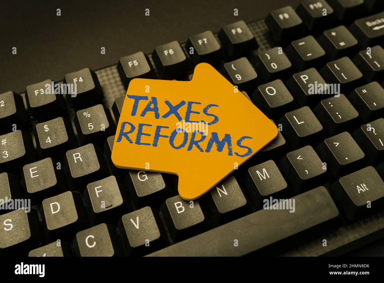 Text showing inspiration Taxes Reforms. Business overview managing ...