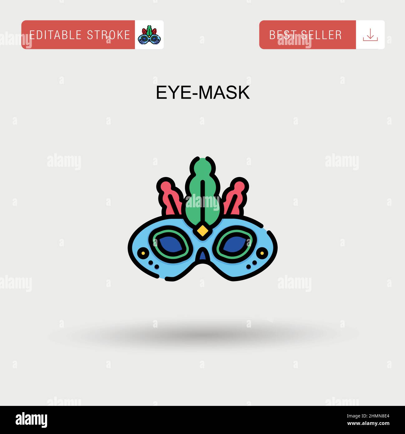 Eye-mask Simple vector icon Stock Vector Image & Art - Alamy