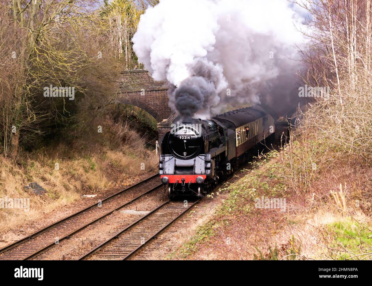 Preserved steam hauled train hi-res stock photography and images - Alamy