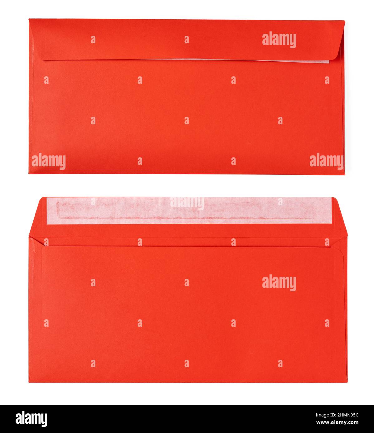 Blank red envelope isolated on white background Stock Photo - Alamy
