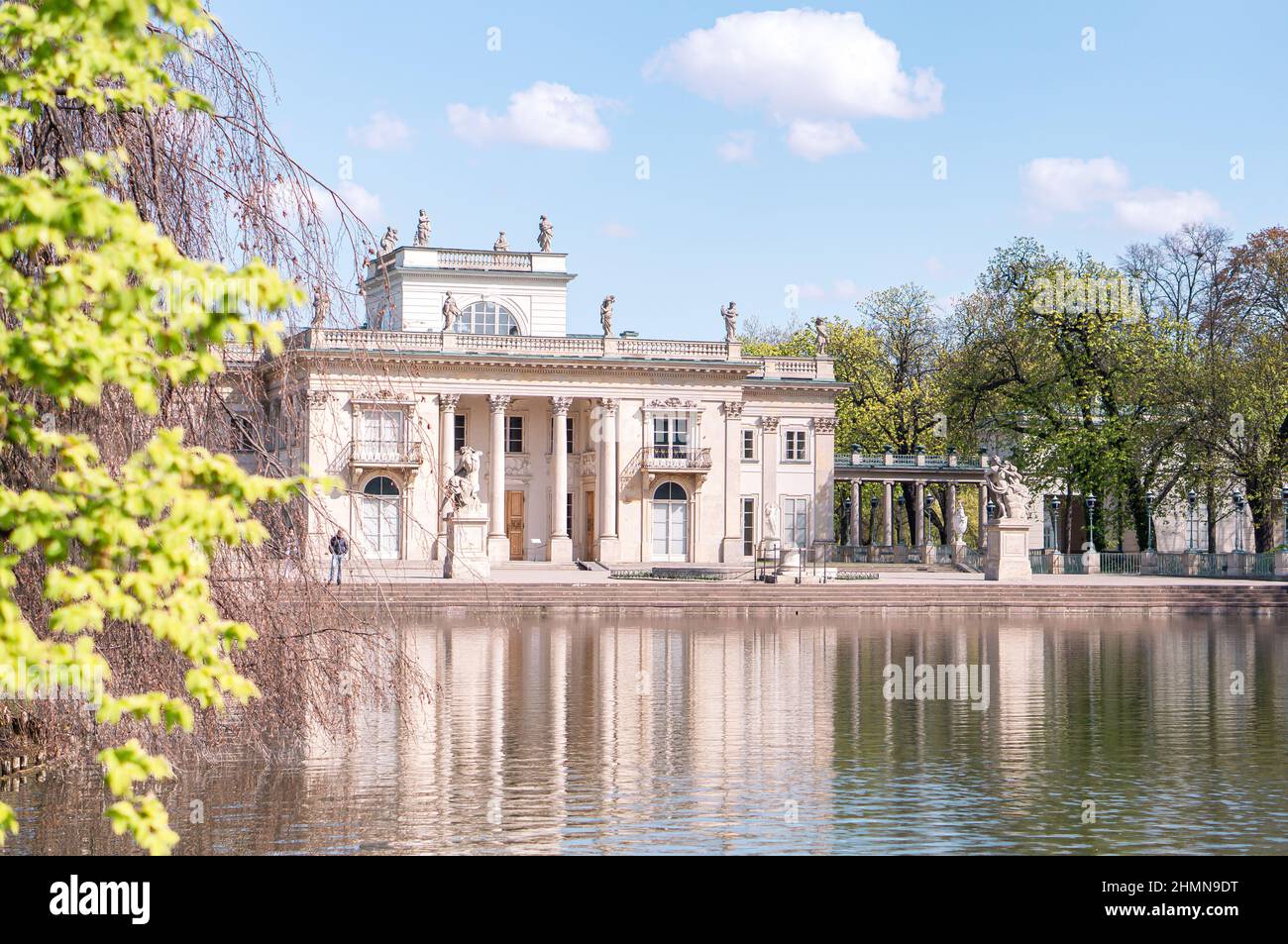 Palace on the Island in the Royal Bath park (Lazienki Krolewskie) in ...